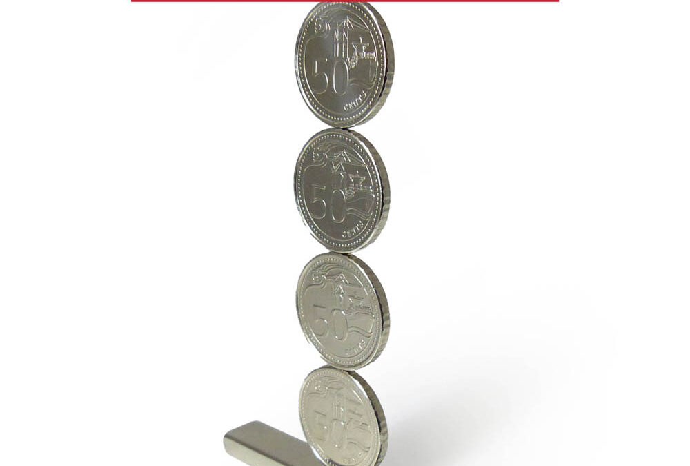 50 cents Coins on Neodymium Magnet - Super Strong Neodymium Magnets ...