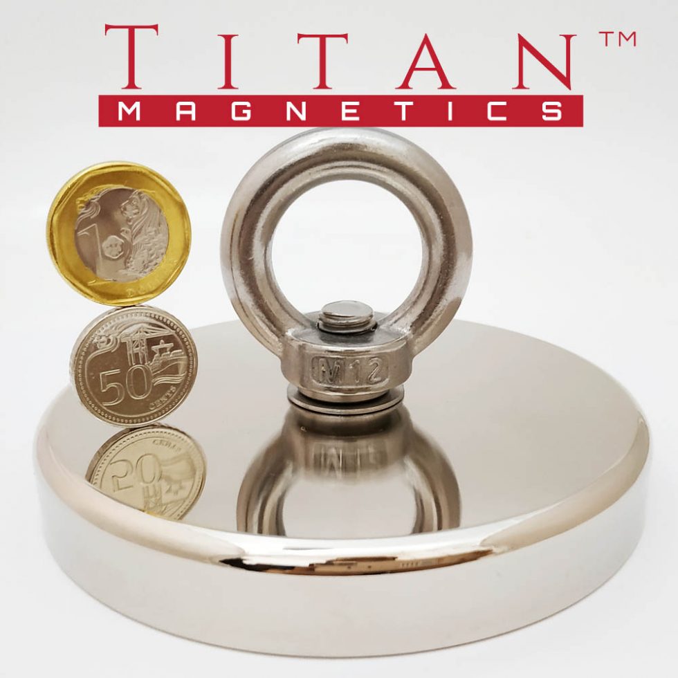 Industrial Strength Eyelet Holding Magnet Super Strong 120mm Diameter