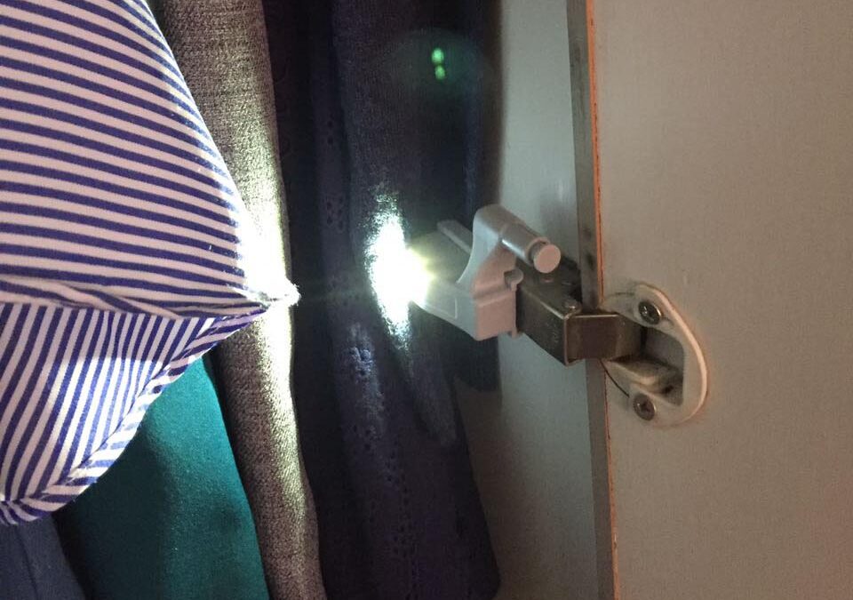 battery operated LED trigger light in wardrobe - Super Strong Neodymium ...