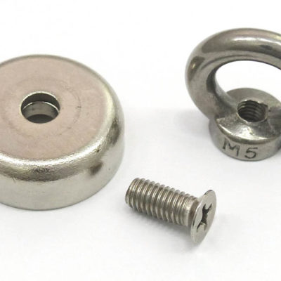 Neodymium Eyelet Bolt Magnet Dia.25mm - Super Strong Magnets