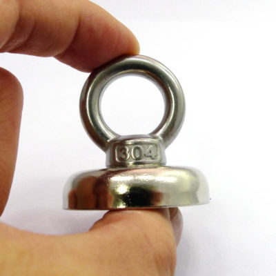 Neodymium M6 Eyelet Bolt Magnet Dia.36mm - Super Strong Magnets