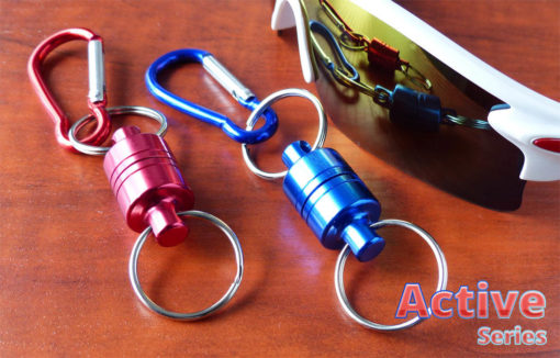 Magnetic Quick Release Clasps 17mm Dia with Split Key Ring