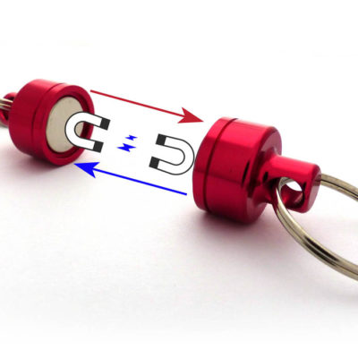 Magnetic Quick Release Clasps 17mm Dia with Split Key Ring